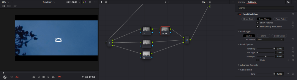 Fix Hot Pixels in DaVinci Resolve Studio